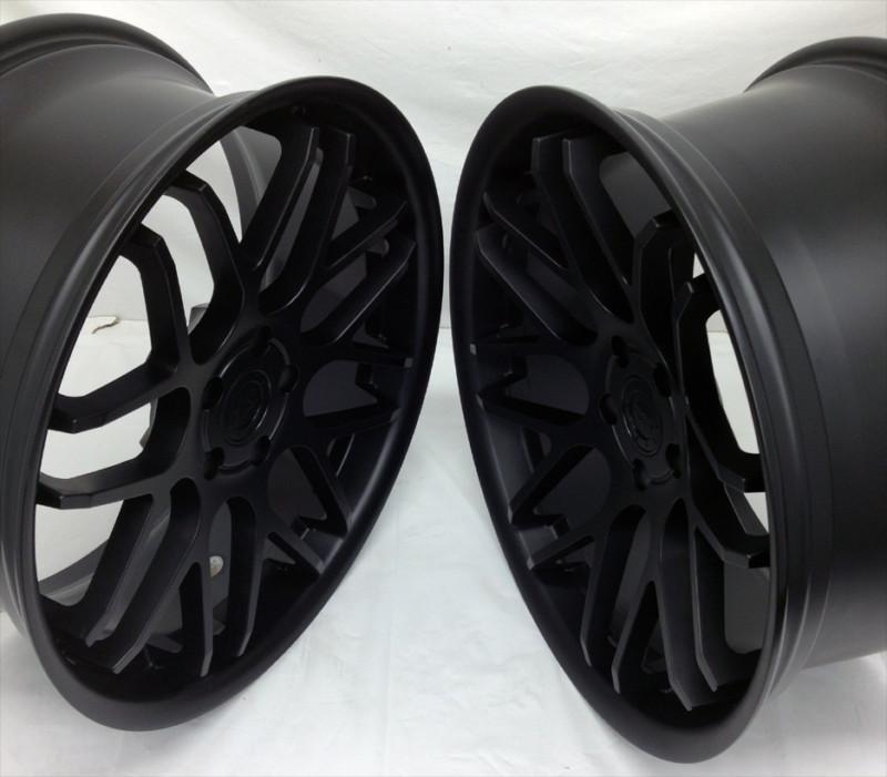 Buy Matte Black Mustang Concave Wheels 20x8.5 & 20x10 2005+ 20" 20 INCH ...