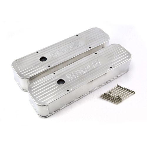 Buy Chevy SBC 350 Polished Anodized Fabricated Valve Covers - Tall w ...