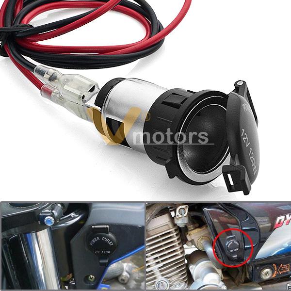 Buy Motorcycle Cruiser ATV Bike Cigarette Lighter Power Outlet Plug ...