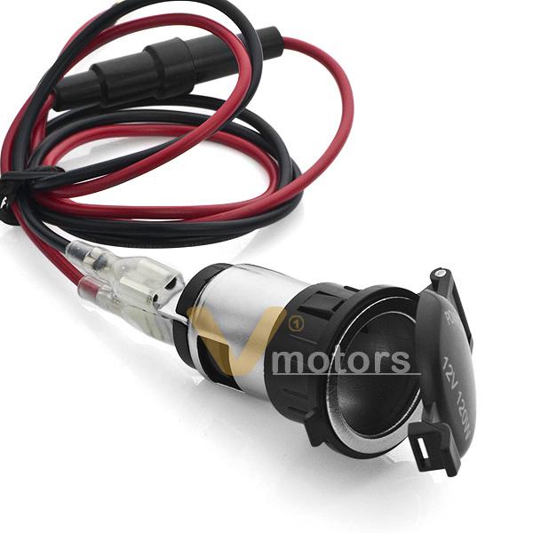 Buy Motorcycle Cruiser ATV Bike Cigarette Lighter Power Outlet Plug ...