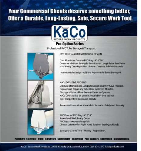 Buy PVC Pipe Conduit Carrier KIT 6" PVC Tube Door Assembled Work Ready ...