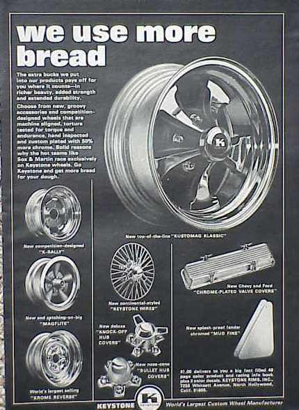 Buy 1968 68 Keystone Mag Wheel ORIGINAL Vintage Ad C MY STORE 4MORE 5 ...