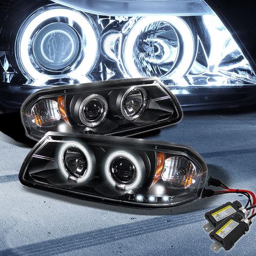 Buy SLIM 6000K XENON HID+CCFL HALO 00-05 IMPALA LED PROJECTOR HEADLIGHTS HEAD LIGHTS in Rowland ...