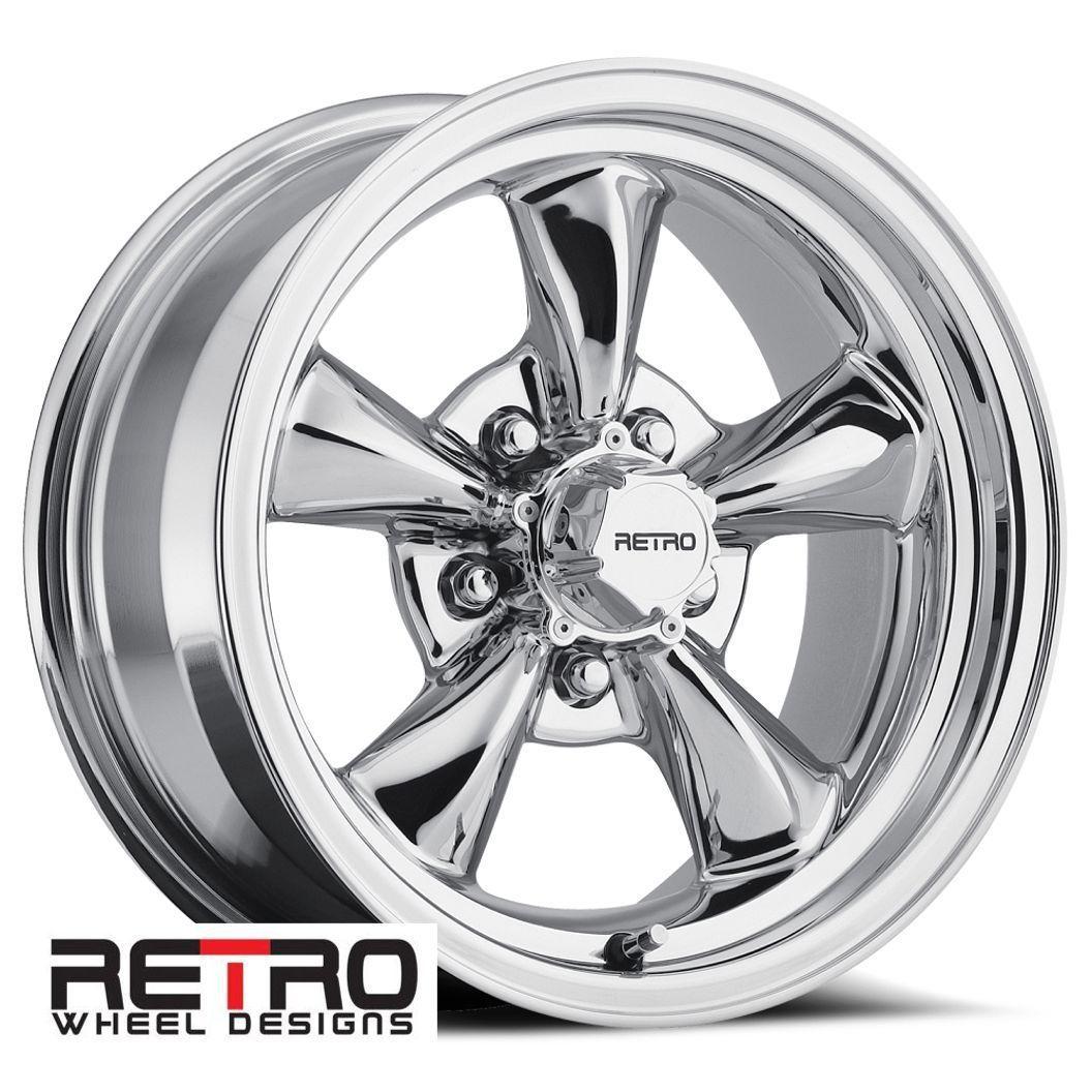 Buy 15x7" RWD Retro Wheel Designs Chrome Wheels Rims for Chevy 150 210 ...