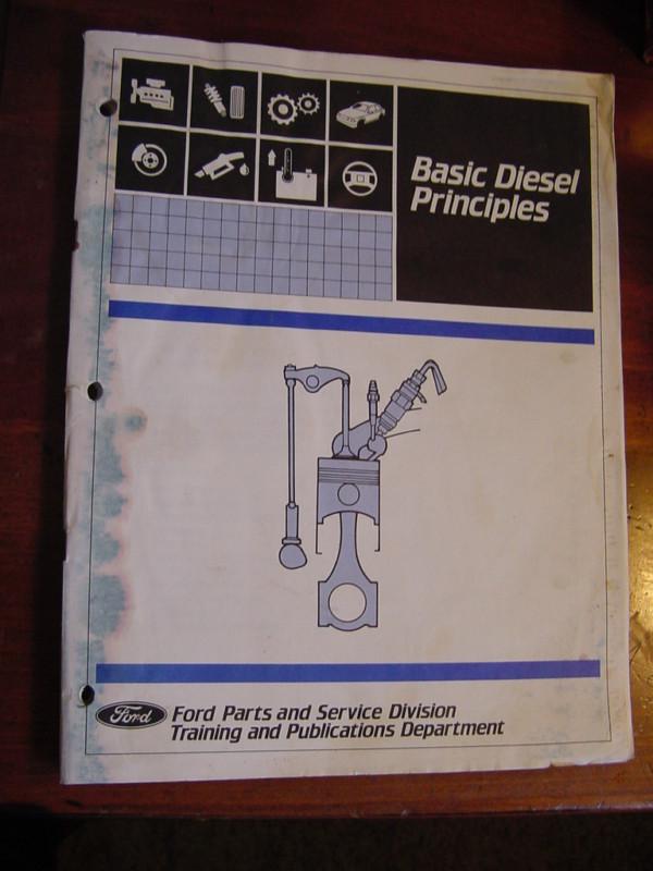 Buy Ford Basic Diesel Principles Manual Car DIESEL ENGINE basics 1982 ...