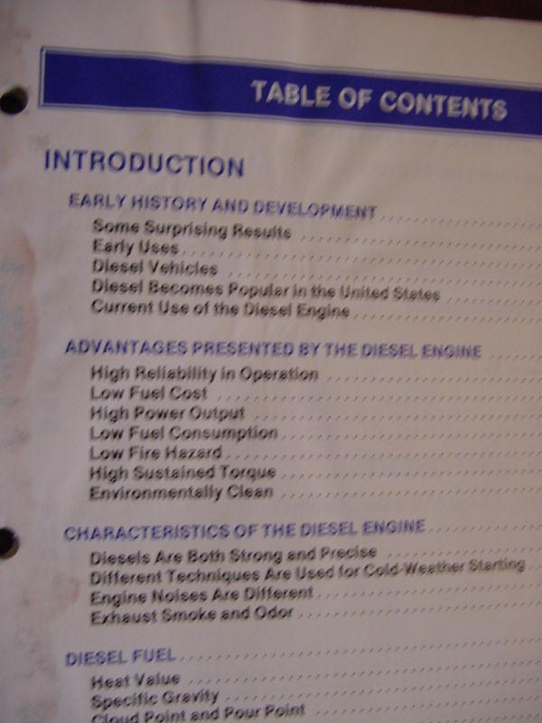 Buy Ford Basic Diesel Principles Manual Car DIESEL ENGINE basics 1982 ...