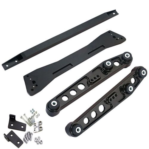 Purchase Black For Honda Civic 92-95 EG Rear Lower Control Arm Subframe Brace Tie Bar Kit in Los ...