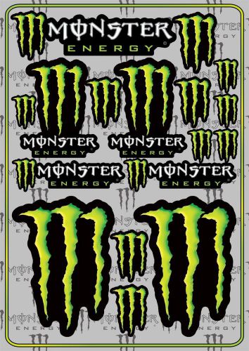 Purchase Monster Energy Drink Decals 17 Stickers 18x12" Sheet Race MX ...