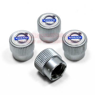 Purchase Volvo Logo Chrome ABS Tire Stem Valve Caps, Official Licensed ...