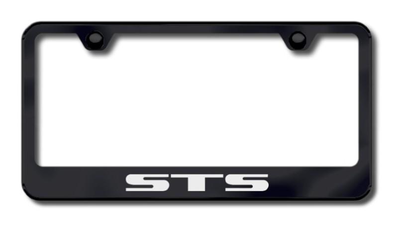 Purchase Cadillac STS Laser Etched License Plate Frame-Black Made in ...