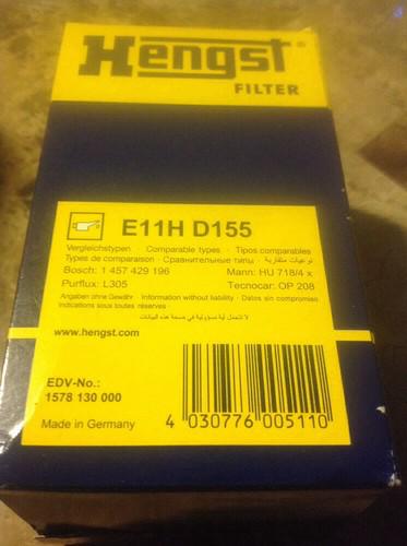 Buy Hengst Mercedes Oil Filter E11H D155 in Indianapolis, Indiana, US ...