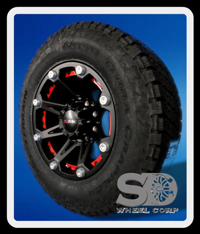 Buy 18" BALLISTIC JESTER 8X6.5 W/ LT275/70/18 NITTO TERRA GRAPPLER AT ...