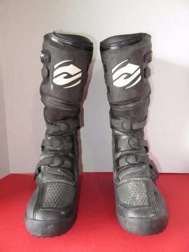 Buy ANSWER PODIUM RIDING BOOTS MENS SIZE 8 BLACK MX MOTOCROSS DIRT BIKE ...