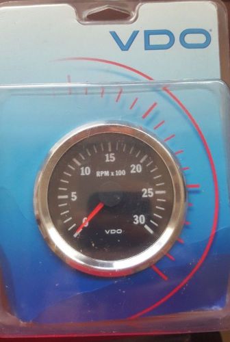 Buy VDO Vision Chrome 3 3/8" Tach 3000 RPM #333-192 Programmable 12V 4 ...