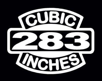 Buy 2 V8 283 CUBIC INCHES ENGINE DECAL SET 283 CI SBC EMBLEM STICKERS ...