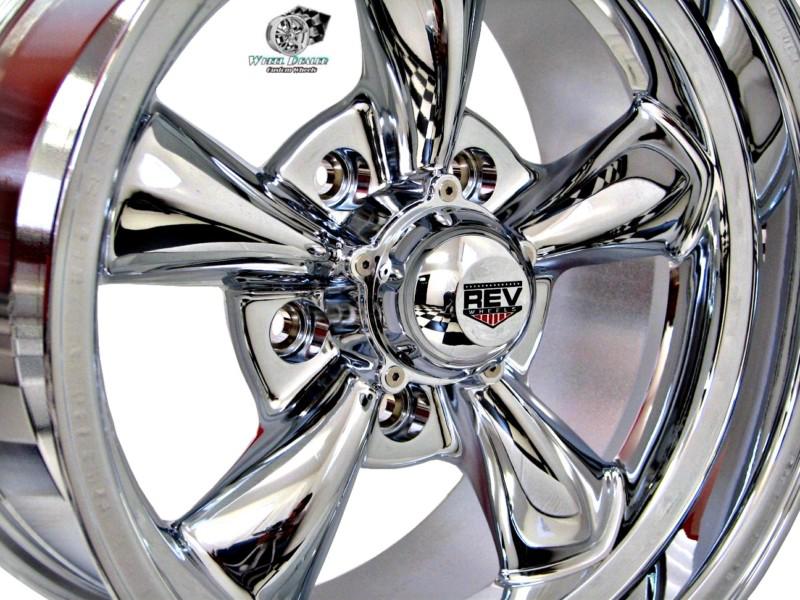 Buy 15x7"-15x8" CHROME NEW REV CLASSIC 100 WHEELS RIMS FOR FORD ...