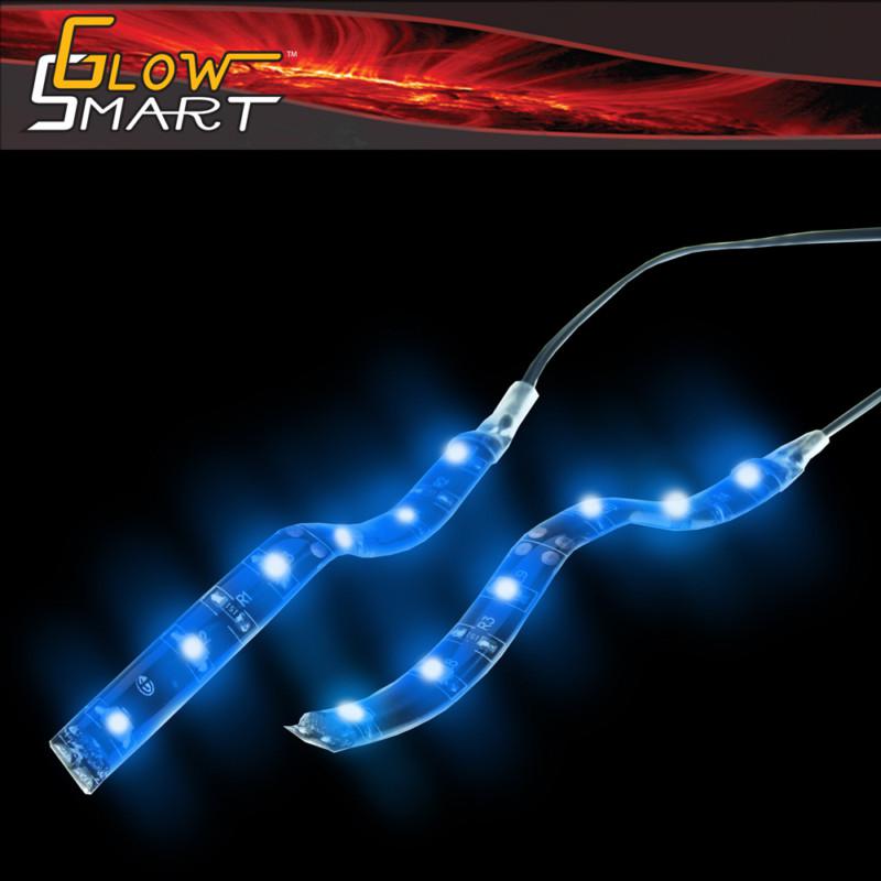 Buy LED Light Strip Dash Panel Door Lighting Waterproof - 2 x 4" 6 BLUE ...