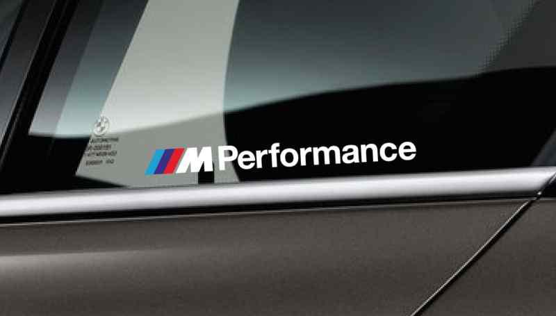 Buy BMW M Performance window White decal sticker M3 M5 DTM S14 e30 e46 ...
