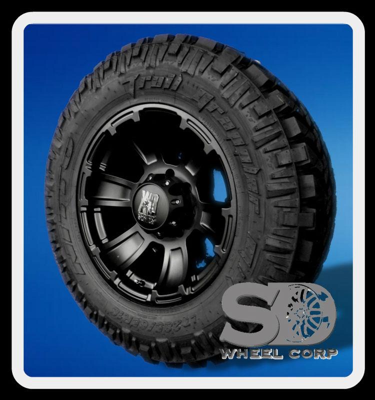 Buy 18" XD REVOLVER BLACK WITH 285-65-18 NITTO TRAIL GRAPPLER MT TIRES ...