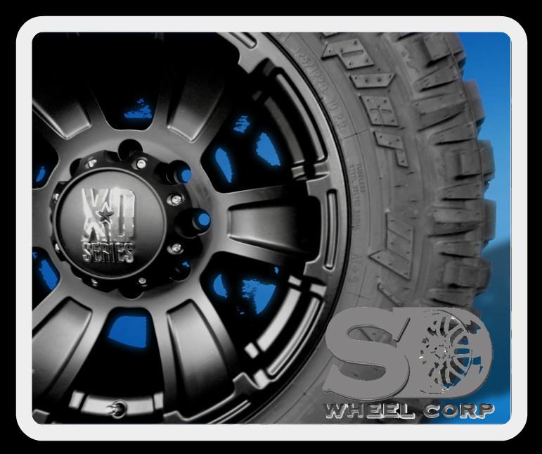 Buy 18" XD REVOLVER BLACK WITH 285-65-18 NITTO TRAIL GRAPPLER MT TIRES ...