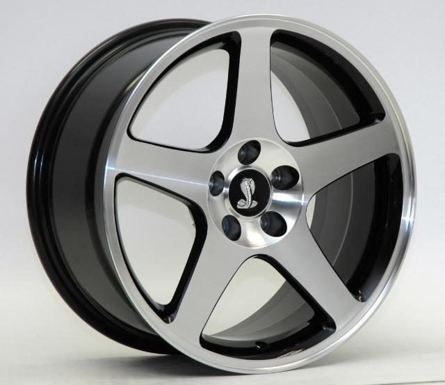 Buy AFS WHEELS 94-2004 Mustang 03 COBRA SVT MAC BLACK 18 X 9 02 01 99 ...