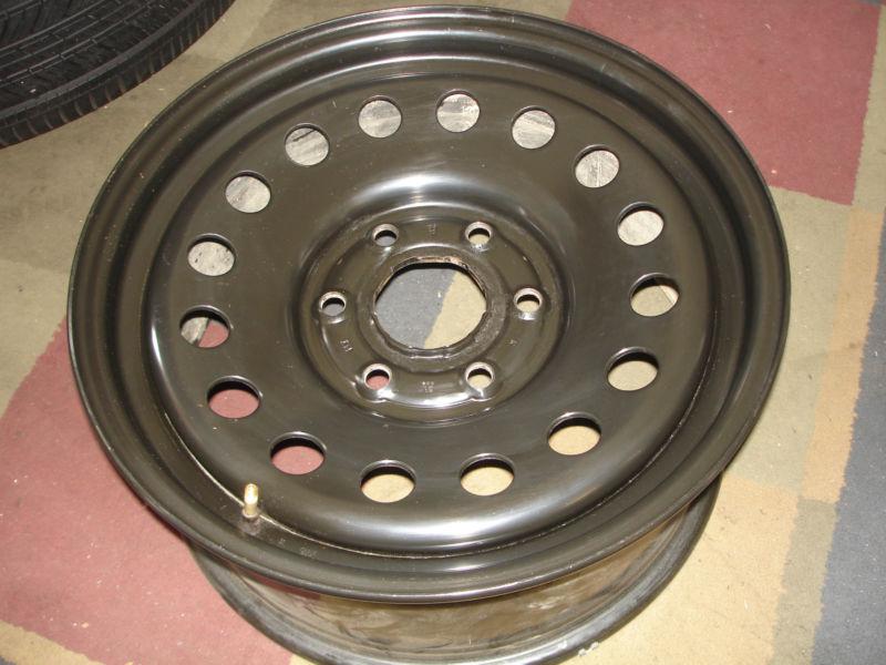 Find GMC CHEVY TRUCK VAN SUV 17X7.5 FACTORY OEM 6 LUG STOCK BLACK STEEL ...