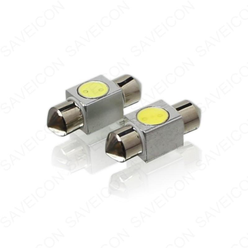 Find 2 x 31mm 3021 DE3022 Dome 1 SMD Led 1W Festoon Interior Light Bulb ...