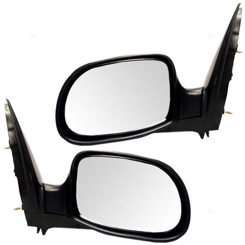 Find New Pair Set Manual Side View Mirror Glass Housing Assembly 95-98 ...