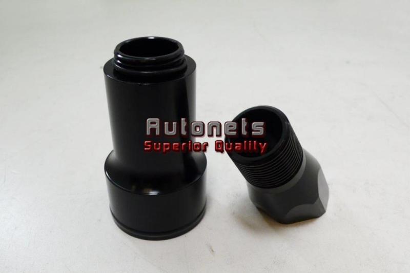 Find Billet Aluminum Black Anodized Water Pump Inlet Fitting 45 Degree ...