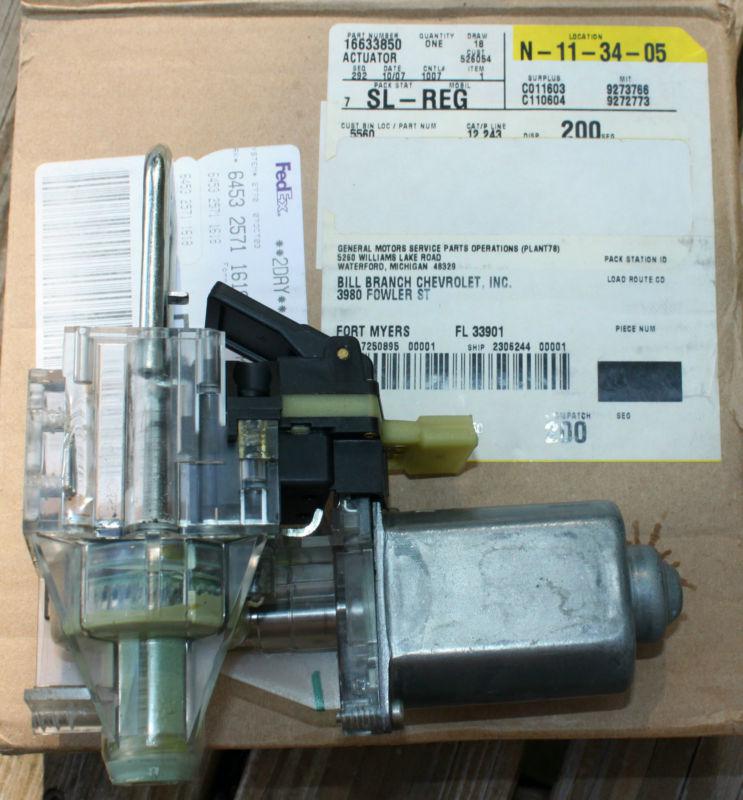 Find Used ACDelco Trunk Screwdown Closer Storage Actuator 16633850 ...