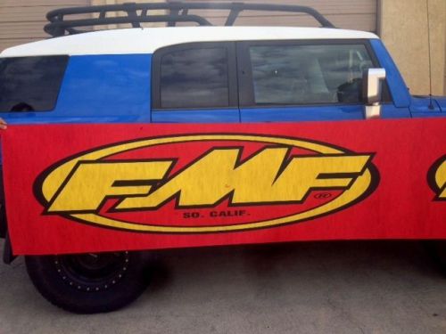 Sell Vintage Motocross FMF Racing Track garage Banner large FMF BANNER ...