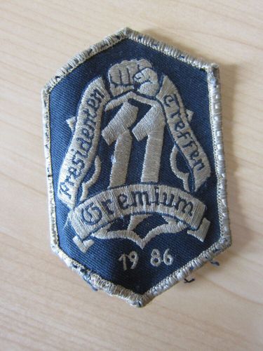 Sell MC PATCH GUILD MC PRESIDENTS MEET 86 ROCKER HAT PATCH MOTORCYCLE ...