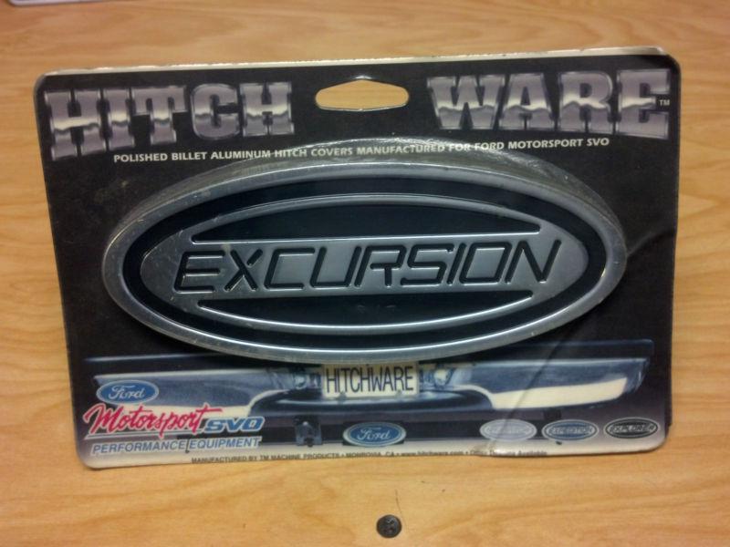 Sell EXCURSION CHROME HITCH COVER ALUMINUM BILLET SILVER NEW in ...