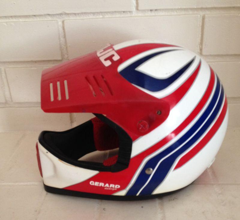 Sell Vintage BMX, MOTOCROSS, AMA 80'S HGC Gerard Custom Design Helmet ...