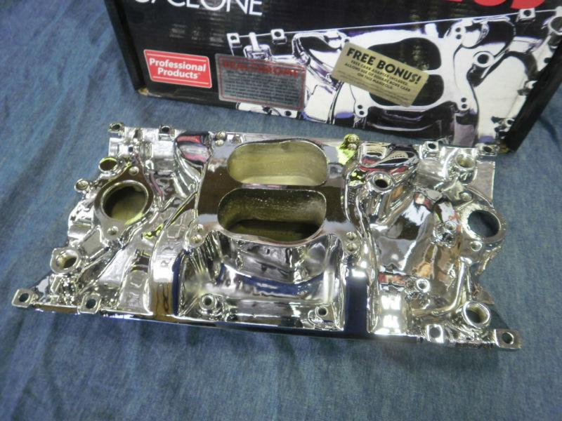 Sell Small Block Chevy CYCLONE Vortec V8 Intake Manifold - Chrome ...