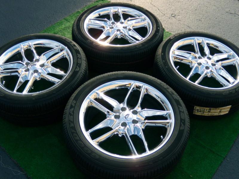 Sell Set NEW 2013 Original Genuine OEM Factory CHROME 20 inch Ford EDGE ...