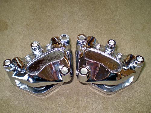 Sell Harley Davidson OEM Chrome Front. Dual Disc Calipers, L/R,00-07 ...
