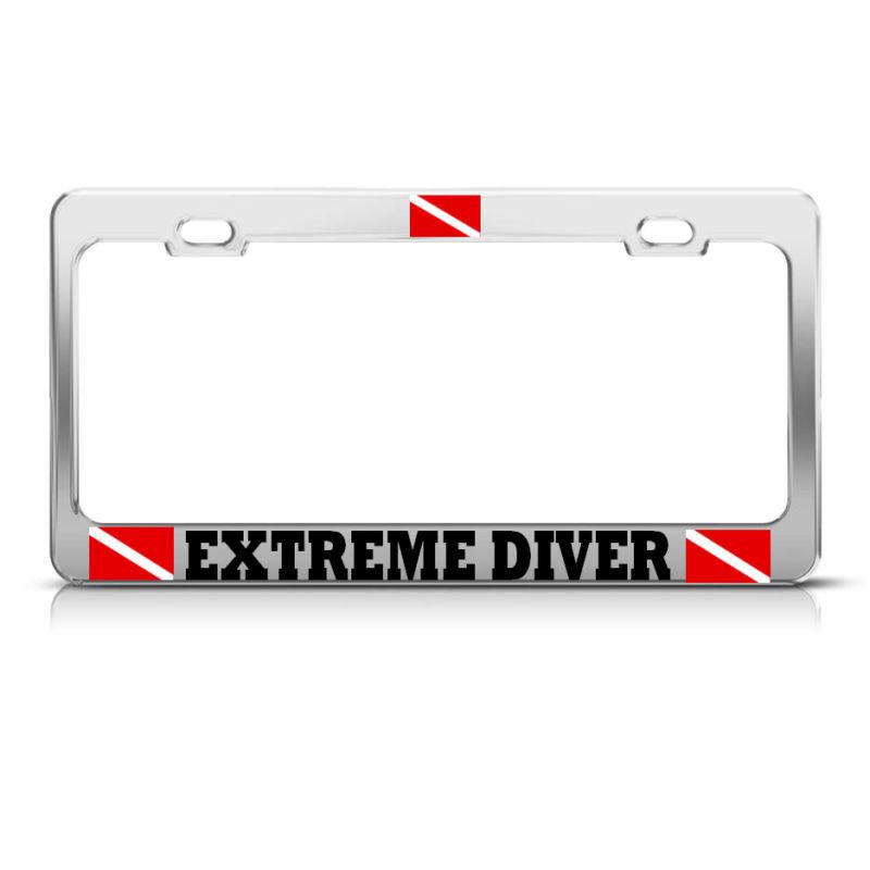 Purchase EXTREME DIVER LICENSE PLATE FRAME HEAVY METAL LOVE SCUBA ...