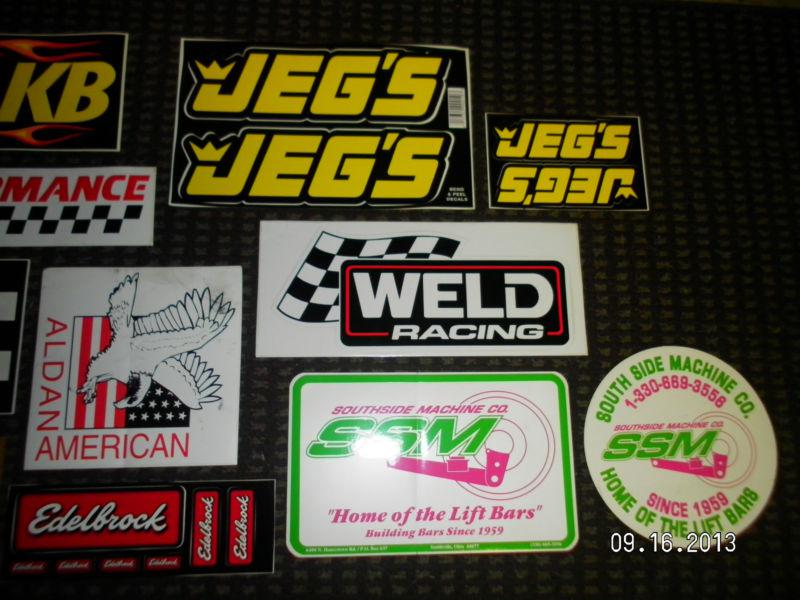 Purchase VTG NEW DRAG RACING STICKER DECAL LOT OF 14-YAMAHA-JEGS-ALDAN ...