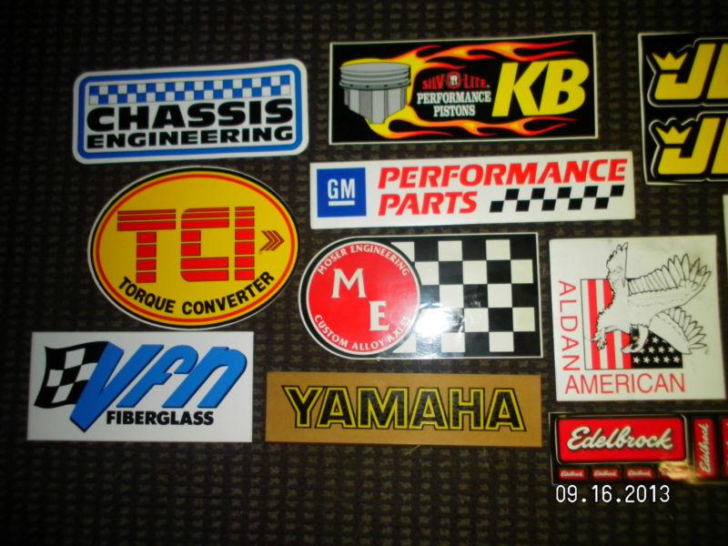 Purchase VTG NEW DRAG RACING STICKER DECAL LOT OF 14-YAMAHA-JEGS-ALDAN ...