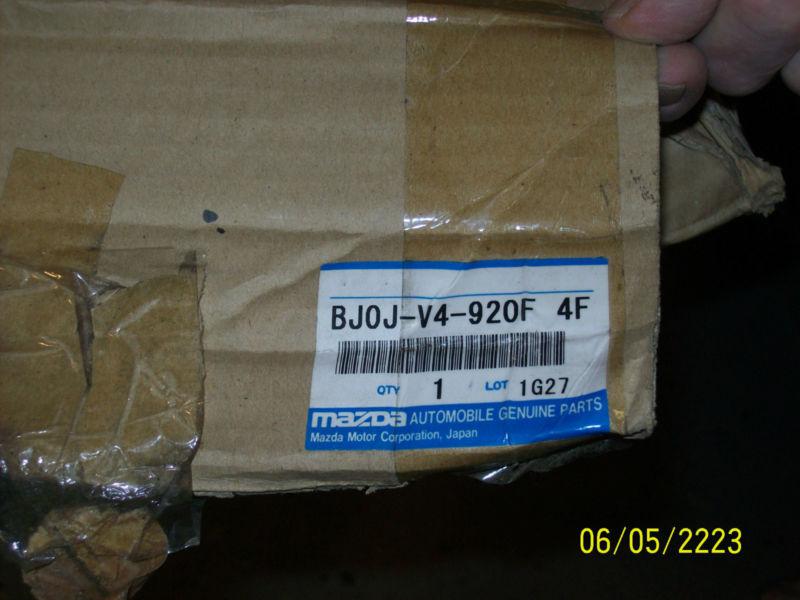 Purchase NOS Mazda 626 glacier white spoiler w/ 3rd tail light part ...