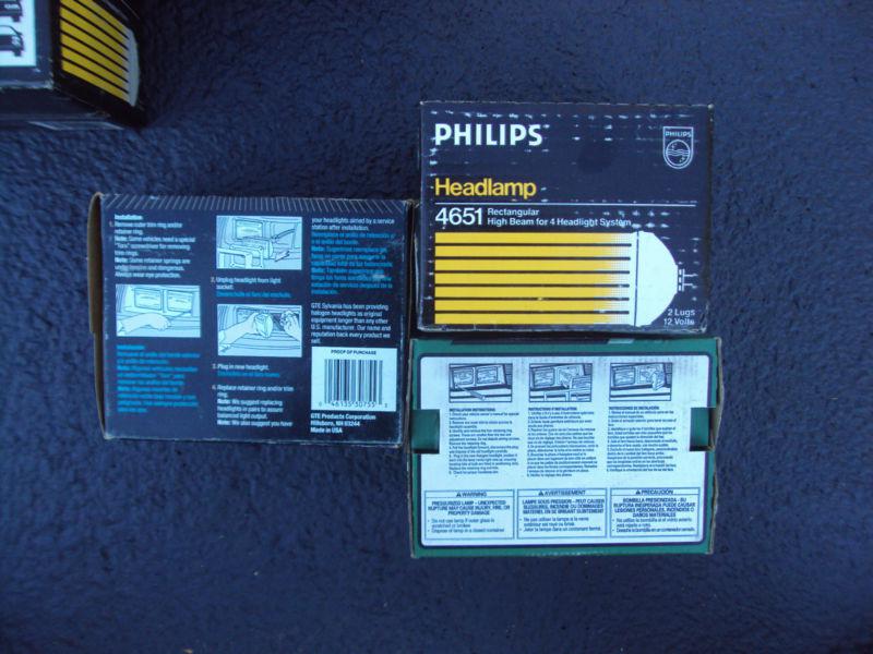 Purchase H4651 Halogen Headlights; 1 Sylvania; 4 Phillips; 3 GE REDUCED ...