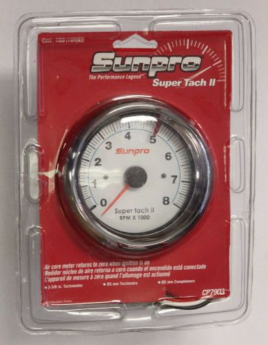 Purchase NEW SunPro CP7903 White Chrome Super Tach II Tachometer in ...