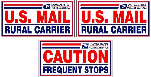 Purchase NEW 3 U.S. Mail Delivery Magnetic Signs Rural Delivery Carrier ...