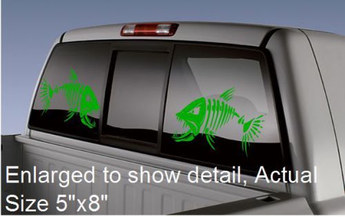 Purchase (2)Bone Fish Window Decal,Set of 2,Truck or Car, Boat,Skeleton ...