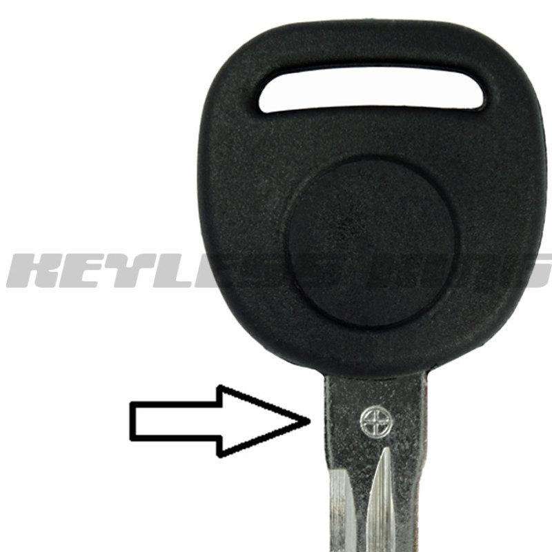 Purchase PAIR NEW GM UNCUT IGNITION CHIPPED KEY + TRANSPONDER CHIP ...