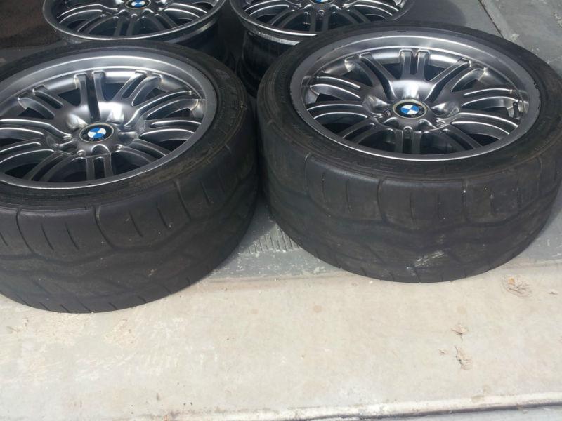 Buy 18" OEM BMW FACTORY E46 M3 STAGGERED WHEELS RIMS 8x18 9x18 , 2 ...
