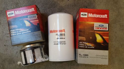 Buy Motorcraft FD4596 Fuel Filter and FL1995 Oil Filter Ford F250, F350 ...