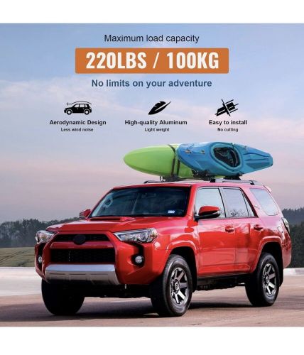 Buy Toyota 4Runner 2010-20 Roof Rack Cross Bars Heavy Duty Max Loading ...