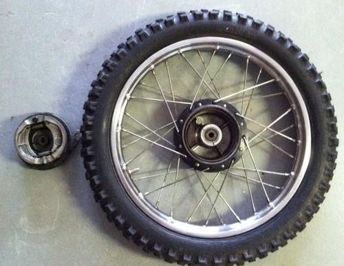 Buy 2001 OEM YAMAHA PW80 PW 80 FRONT WHEEL RIM , Brake Hub , Tire ARAYA ...